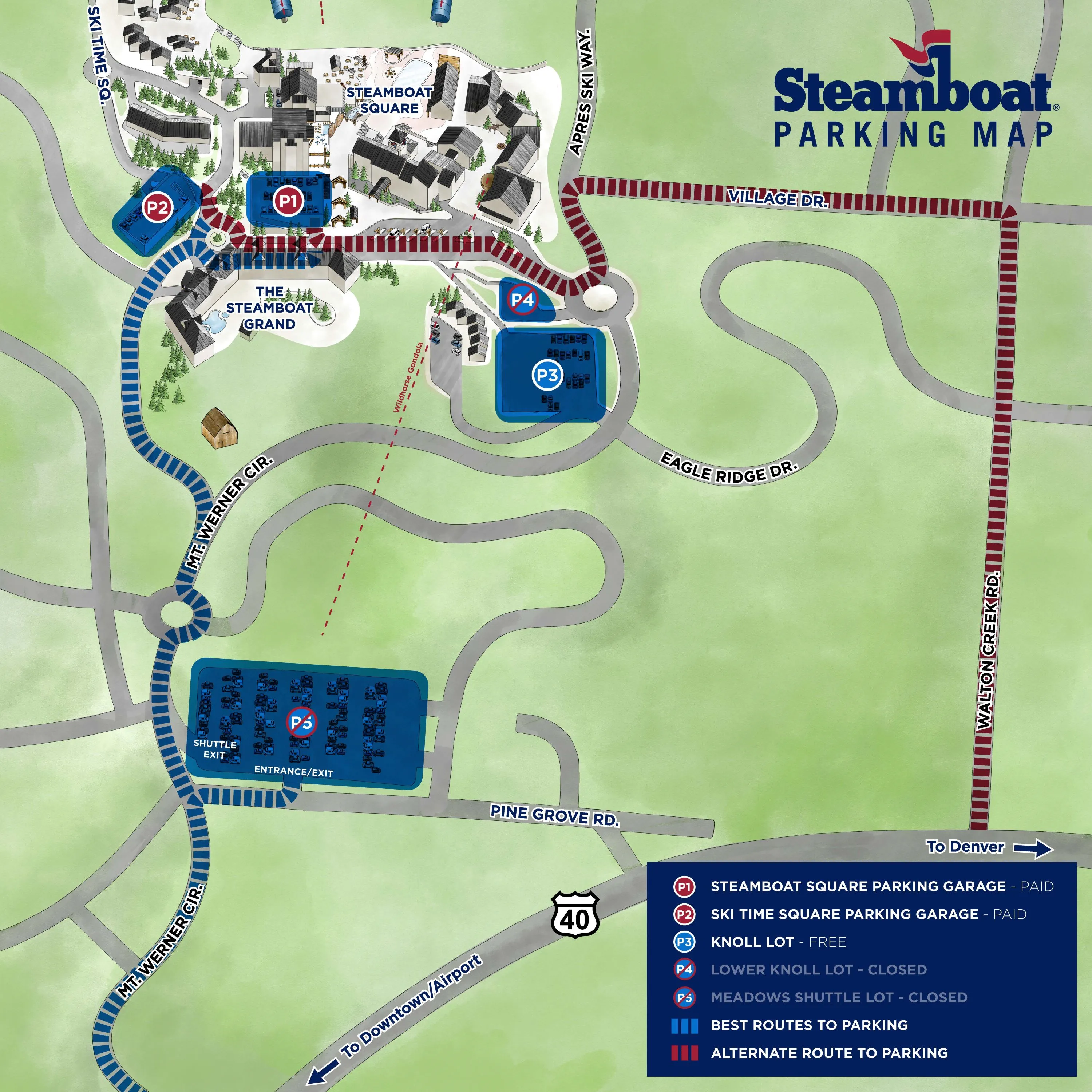 Trails and Maps at Steamboat Ski Resort