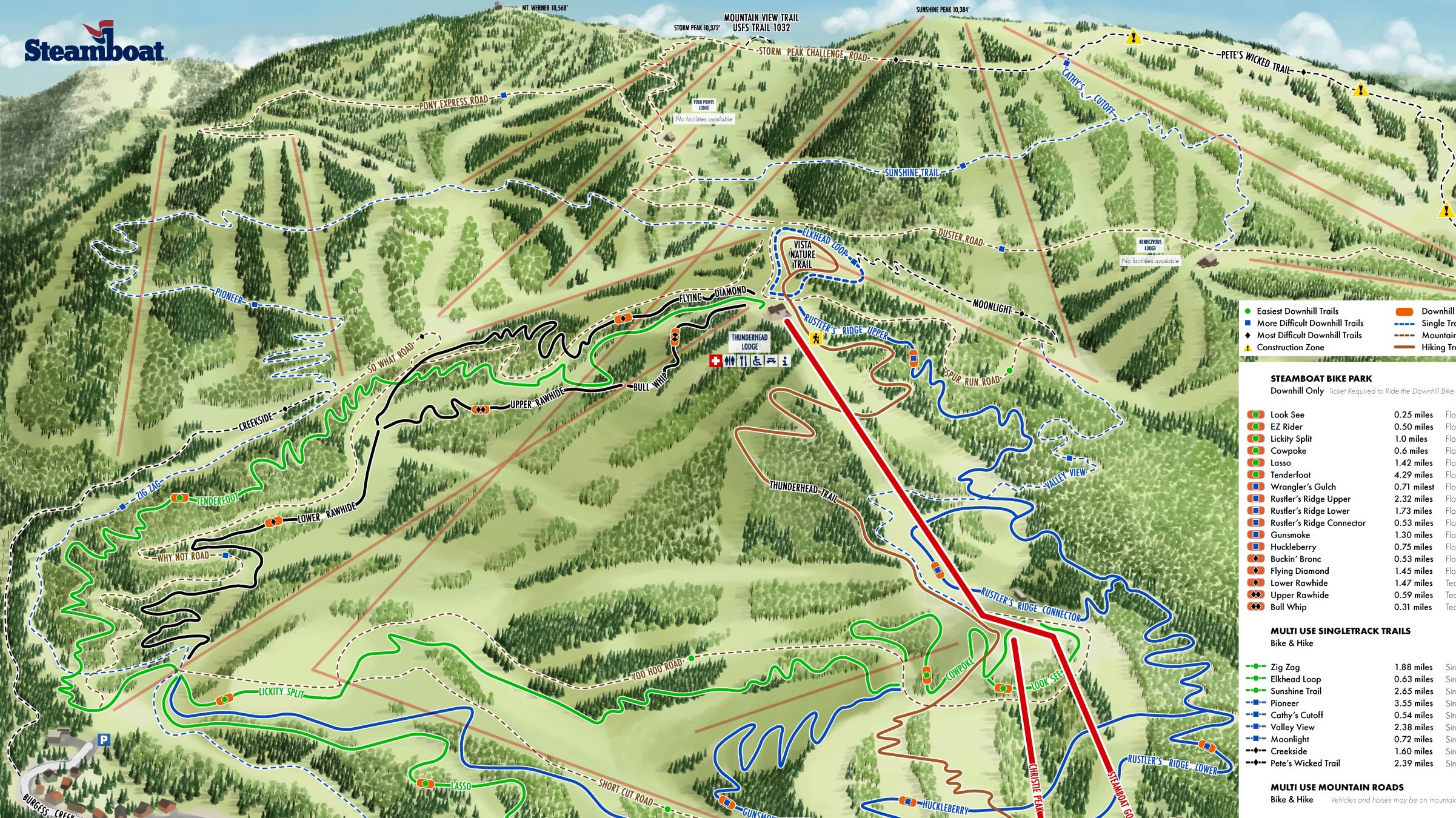 Trails and Maps at Steamboat Ski Resort