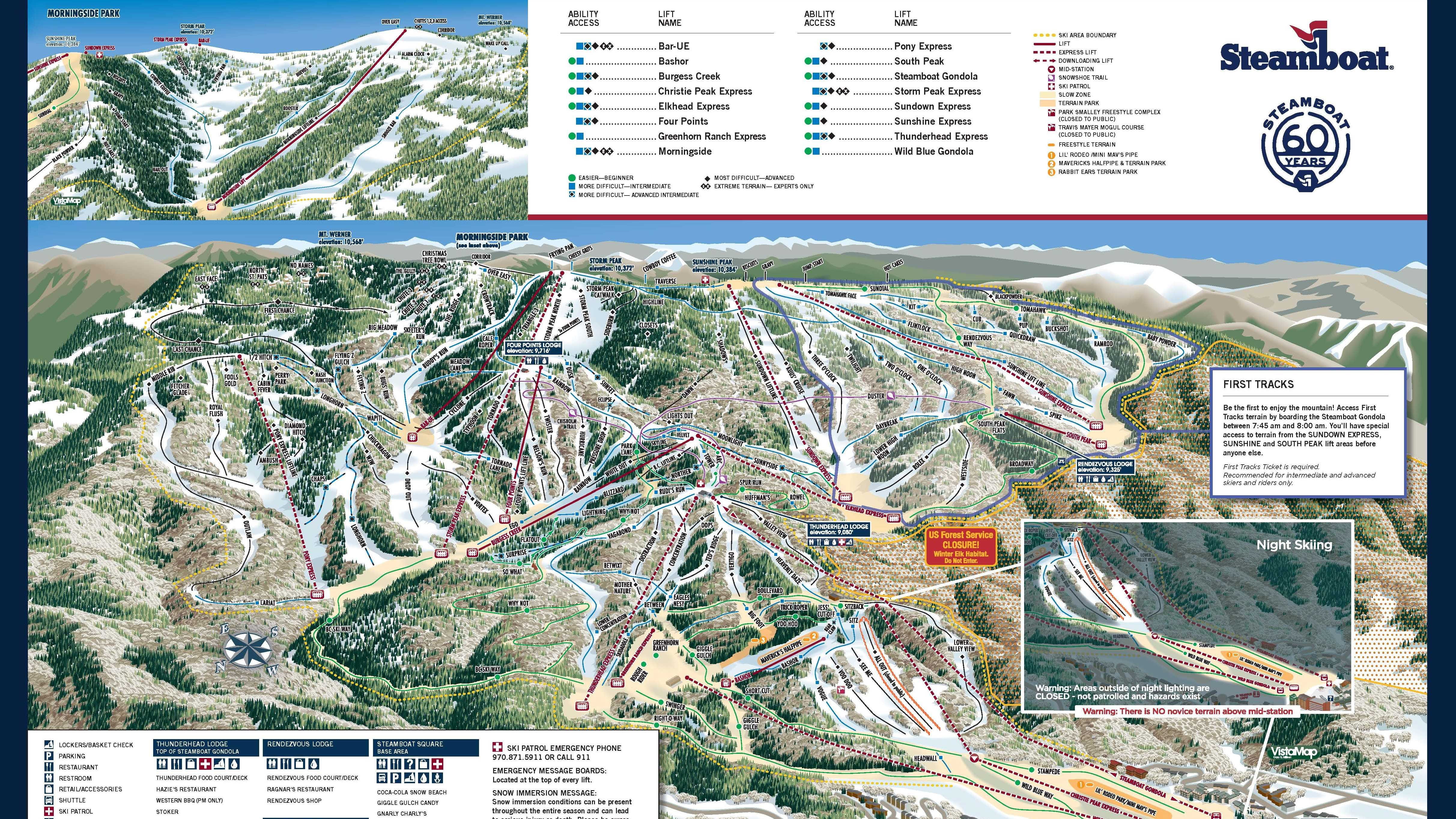 Trails and Maps at Steamboat Ski Resort